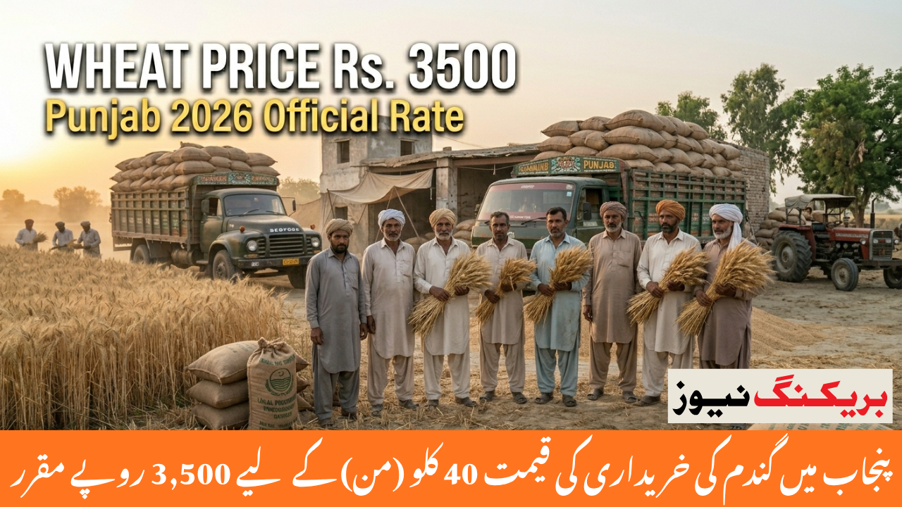 Punjab Wheat Procurement Price 2026 Set at Rs. 3,500 per 40 kg (Maund)